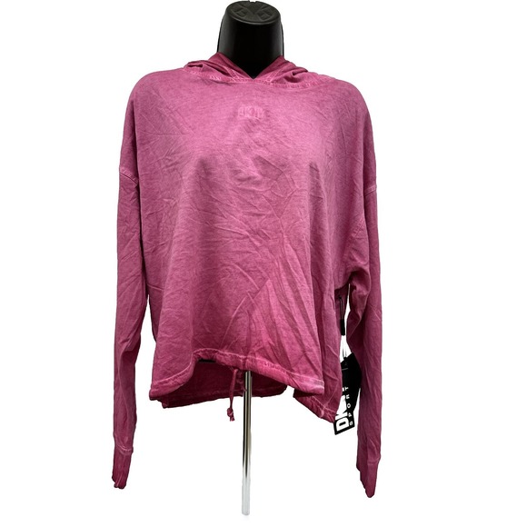 Dkny Tops Nwt Sz L Womens Dkny Sport Pink Ombr Dyed Embossed Logo